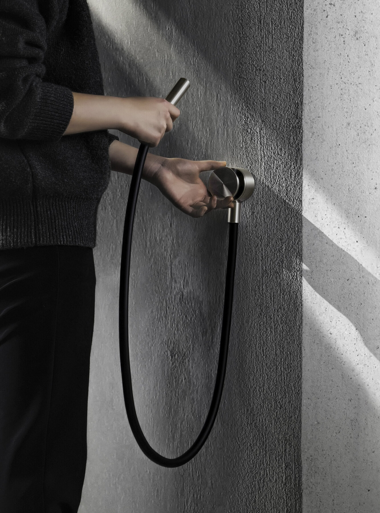 Grey concrete wall corner background. Light and dark sides. Shad - 브리크 ...